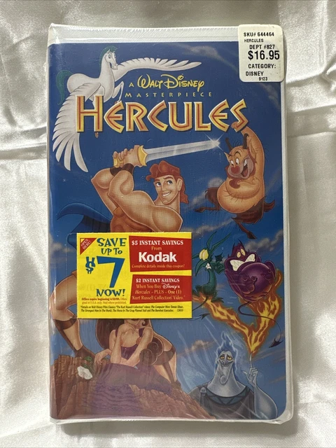 HERCULES VHS 1998 A Walt Disney Masterpiece Clamshell NEW SEALED ...