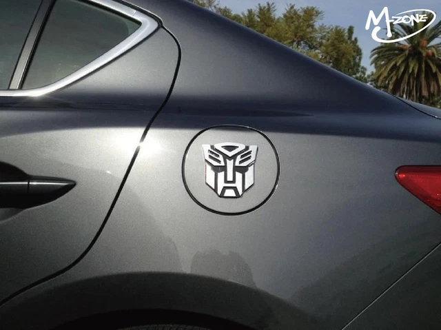 NEW 3D SILVER Transformers Optimus Prime Decepticon Autobot Car Sticker ...