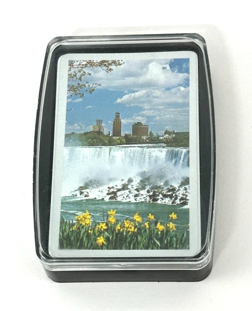VINTAGE NIAGARA FALLS Scenic Playing Cards 52 Card Deck in Plastic Box ...