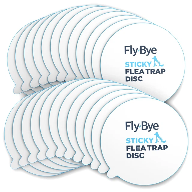 FLEA TRAP DISCS Replacement Sticky Pads Refill Glue Pest Control Insect ...