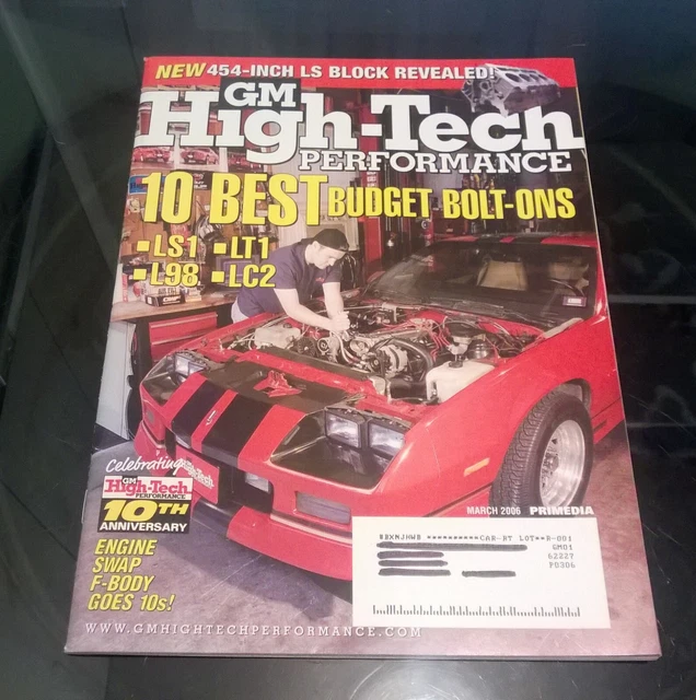2006 GM HIGH tech Performance Magazine LS1 buick turbo v6 lt1 Camaro f ...