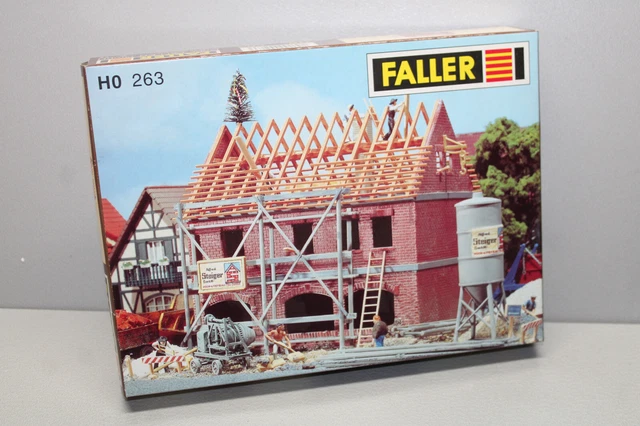 FALLER 263 BUILDING Kit Two-Family IN Structure Gauge H0 Boxed £19.12 ...