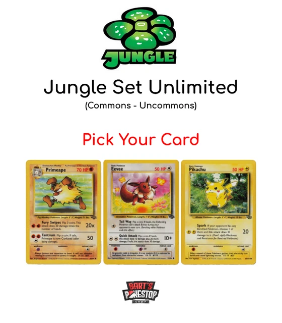 POKEMON JUNGLE SET Unlimited - Pick And Choose Your Card - Vintage TCG ...