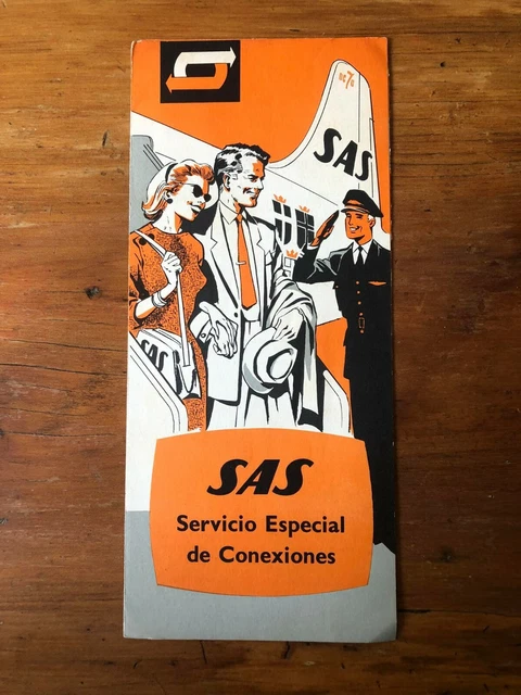 1950S SAS BROCHURE SCANDINAVIAN AIRLINES DC-7C $25.00 - PicClick