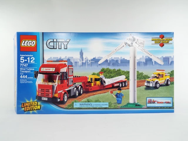 LEGO CITY: WIND Turbine Transport 7747 Retired Complete Set Box ...