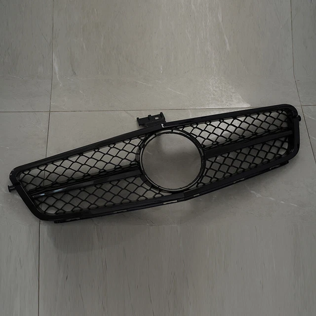 FRONT RADIATOR GRILLE For Mercedes C-Class W204/C204/S204 Gloss Black ...