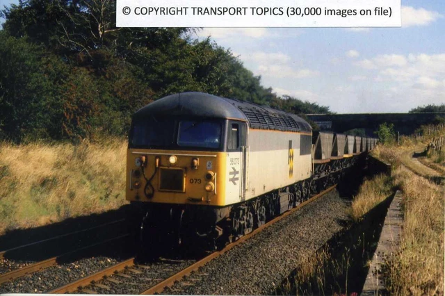 TRANSPORT TOPICS DIESEL RAILWAY PHOTO CLASS 56 No 56073 NR THORNTON ...
