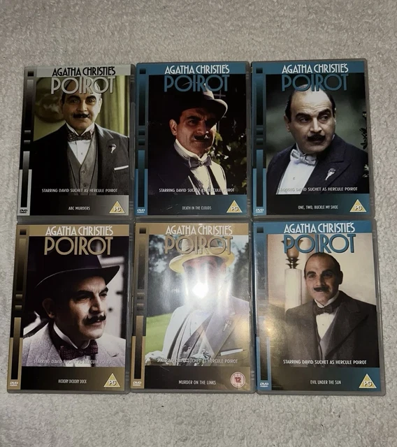 AGATHA CHRISTIE POIROT Collection Dvd Bundle X 6 Region 2 Set Detective ...