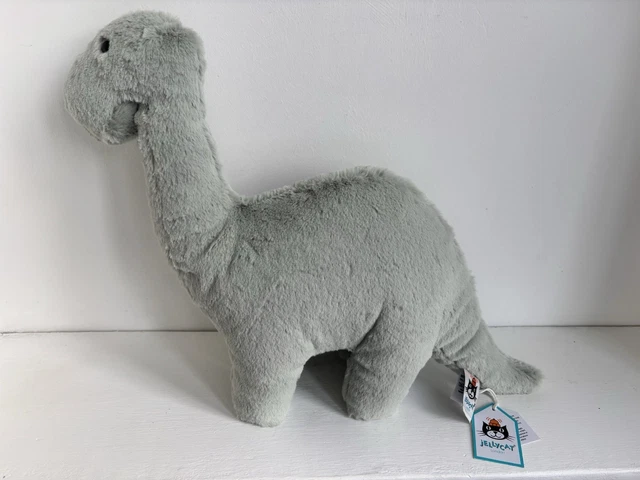 JELLYCAT FOSSILY BRONTOSAURUS Medium BNWT Retired Plush Soft Cuddly Toy ...