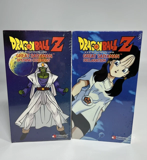 2 SEALED DRAGON Ball Z Great Saiyaman VHS Tapes Opening Ceremony ...
