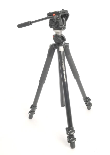 MANFROTTO 055XPRO B professional tripod with 701HDV Pan and Tilt Head ...