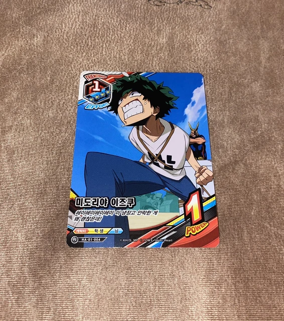 IZUKU MIDORIYA DEKU My Hero Academia Card Korean Tag Card Game EUR 4,50 ...