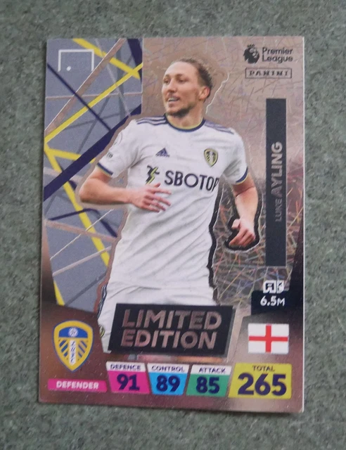 LIMITED EDITION 2023 Luke Ayling Leeds United Panini Trading Card ...
