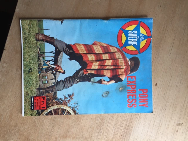 REVUE ROMAN PHOTOS LES RECITS DU SHERIF 11 1966 pony express charlton ...