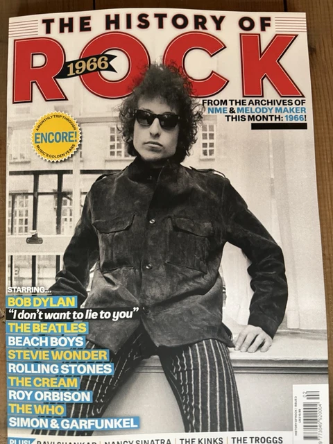 THE HISTORY OF Rock magazine #2 2025. 1966 Bob Dylan Beatles, Stones ...