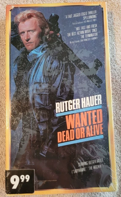 WANTED DEAD OR Alive Rutger Hauer VHS (sealed) £20.59 - PicClick UK