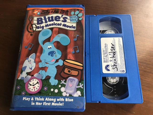 Blues Clues Blues Big Musical Movie Vhs 2000 Blue Tape 6 76