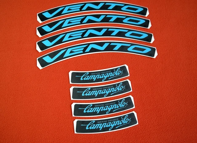 CAMPAGNOLO VENTO BLUE Replacement Rim Decal Set For 2 Rims $33.00 ...