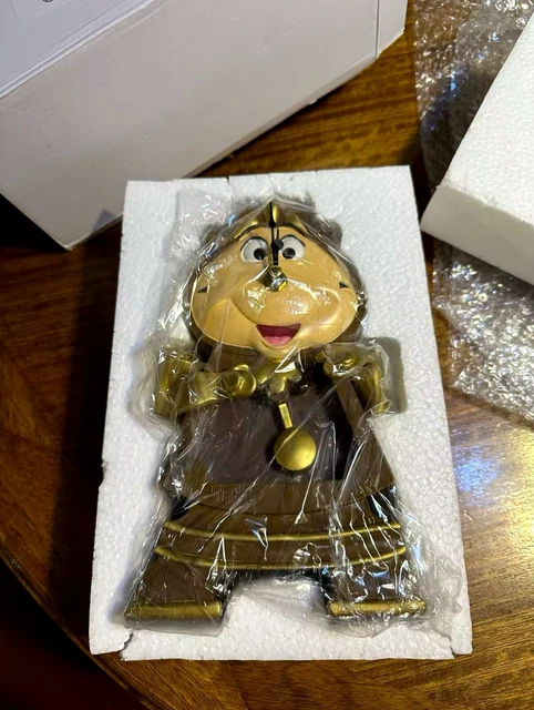 DISNEY BEAUTY AND the Beast Cogsworth Figure Working Clock Brand New ...