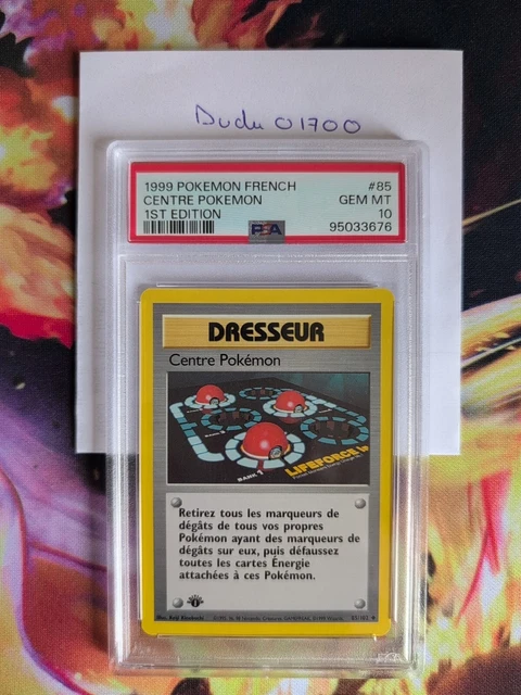 CARTE POKÉMON CENTRE Pokémon 85/102 PSA 10 Édition 1 Set de base EUR ...