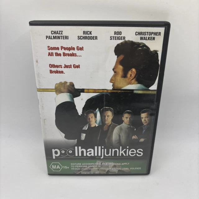 POOLHALL JUNKIES 2003 DVD Region 4 GC Christopher Walken, Rick Schroder ...