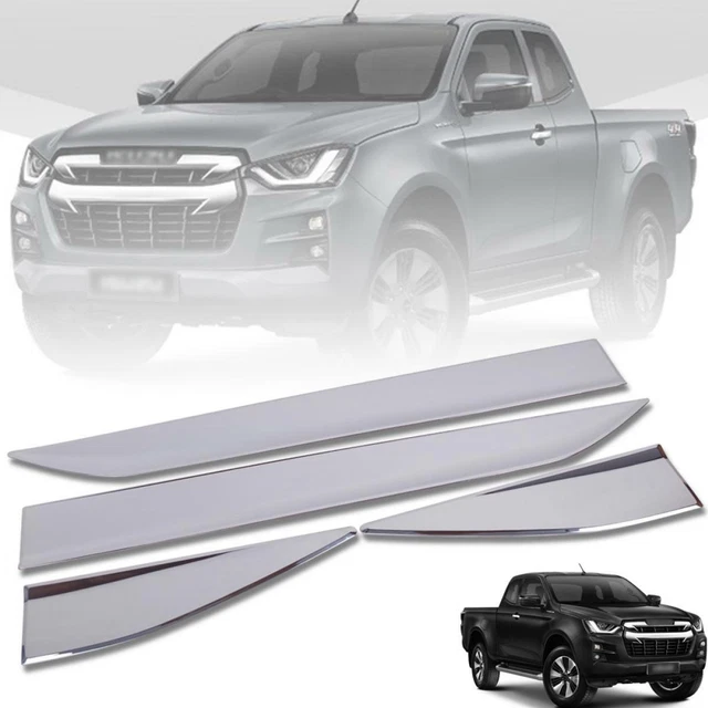SIDE DOOR BODY Cladding Chrome For Isuzu D-max Dmax Space Cab Pickup ...