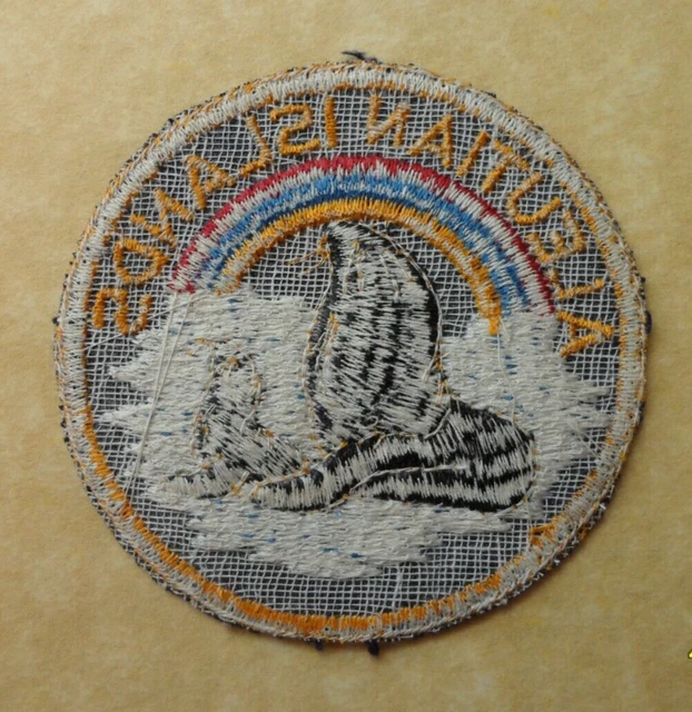 ORIGINAL WW2 US Army Aleutian Islands Command ~ Cut Edge, Twill & Mesh ...