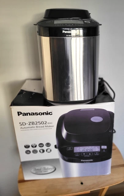 PANASONIC SD-ZB2502 AUTOMATIC Bread Maker 550W Stainless Steel. V.G.C ...