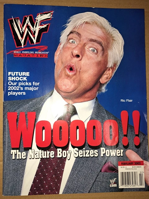 WWE/WWF MAGAZINE FEBRUARY 2002 Ric Flair Trish Stratus £10.00 - PicClick UK