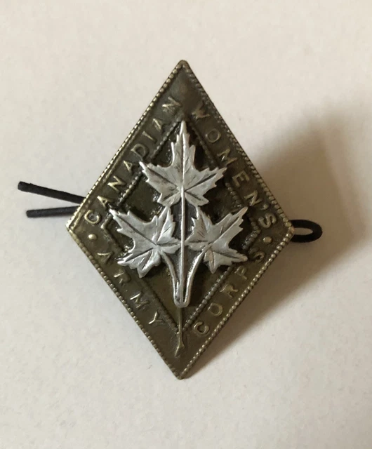 WW2 CANADIAN WOMENS Army Corps Cap Badge With Back Pin Rare EUR 42,04 ...