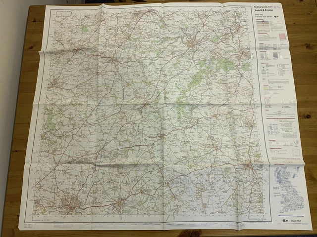 MOD MINISTRY OF Defence Os Ordnance Survey Map-Sheet 183 Yeovil & Frome ...