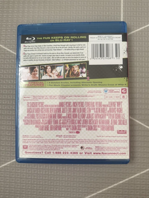 WHIP IT (BLU-RAY, 2009) Elliot Page, Kristen Wiig $6.25 - PicClick CA