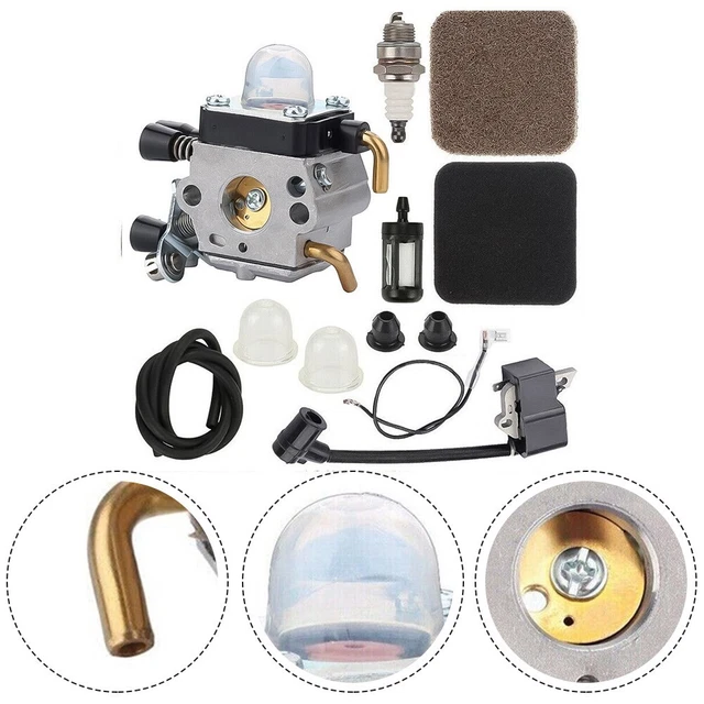 ENSEMBLE COMPLET DE kit carburateur bobine d'allumage pour tondeuses STIHL HS75 EUR 41,32 ...