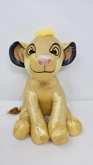 DISNEY 100 THE Lion King Simba Plush With Sounds - Gold&Glitter - Fast ...