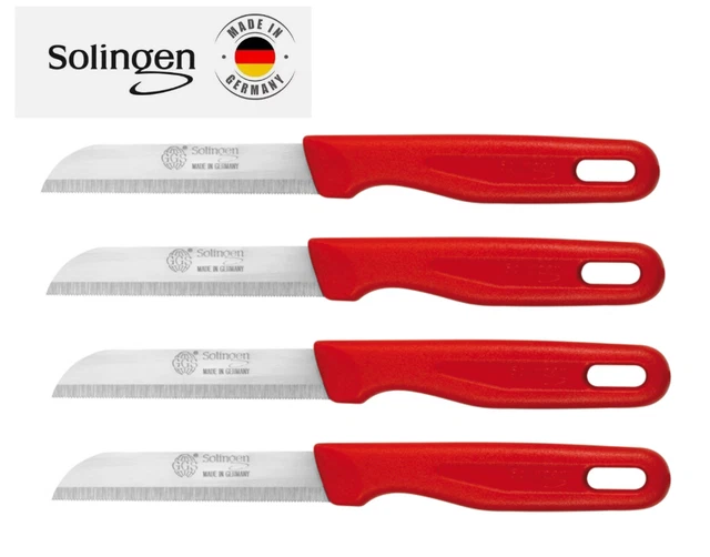 SOLINGEN STEAK 4KNIFE German Stainless Steel Sharp Set of 4 Slicer ...