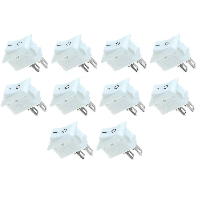 ON-OFF SPST SPST ON-OFF Plastic And Metal 250V AC 3A Panel Cut-out 13 ...