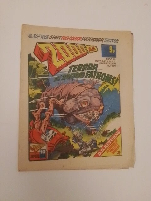 2000AD PROG 28 1st Dan Dare Appearance RARE!- 3 September 1977 - IPC ...