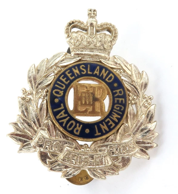 C1980S ROYAL QUEENSLAND Regiment Hat Badge. Made by Stokes. $50.00 ...
