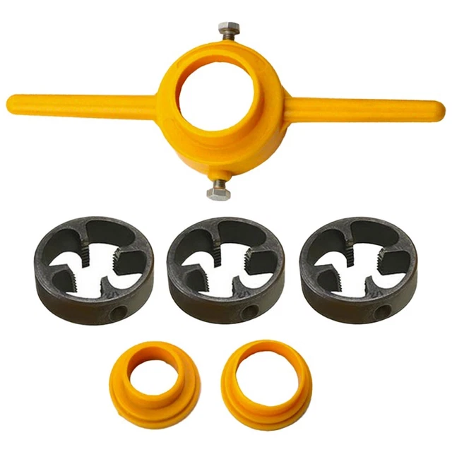 PROFESSIONAL GRADE 6PCS Manual Pipe Threader for Plumbing PVC Thread ...