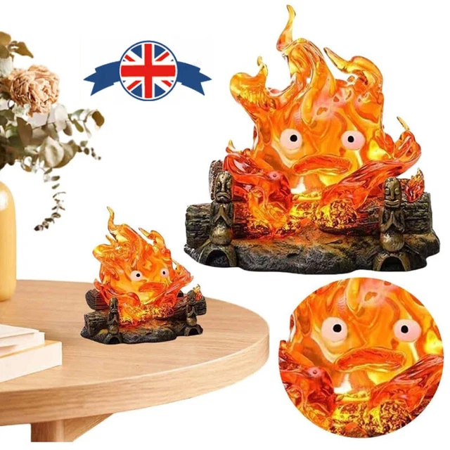 CALCIFER FLAME NIGHT Light, Calcifer Lamp, Desktop Cute Flame Night ...