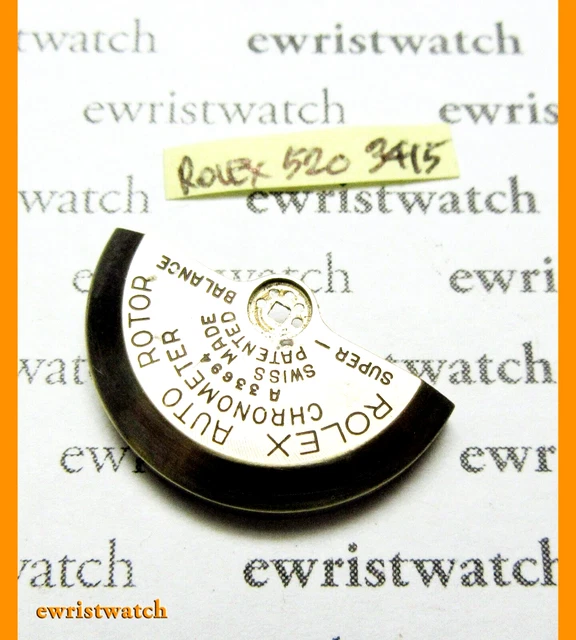 GENUINE ROLEX OSCILLATING Weight Rotor 8.75"' AR 520 530 Bubbleback ...