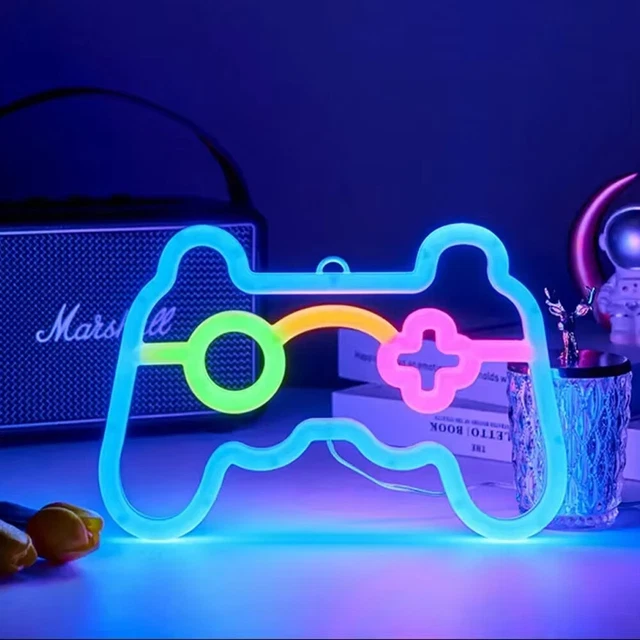 GAMING LIGHT GAMING Neon Signs LED Neon Wall Lights Neon Light Signs ...