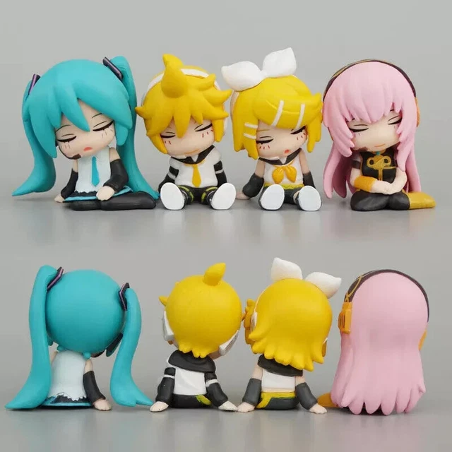 4PCS SET HATSUNE Miku Kagamine Len Kagamine Rin Megurine Luka figure ...