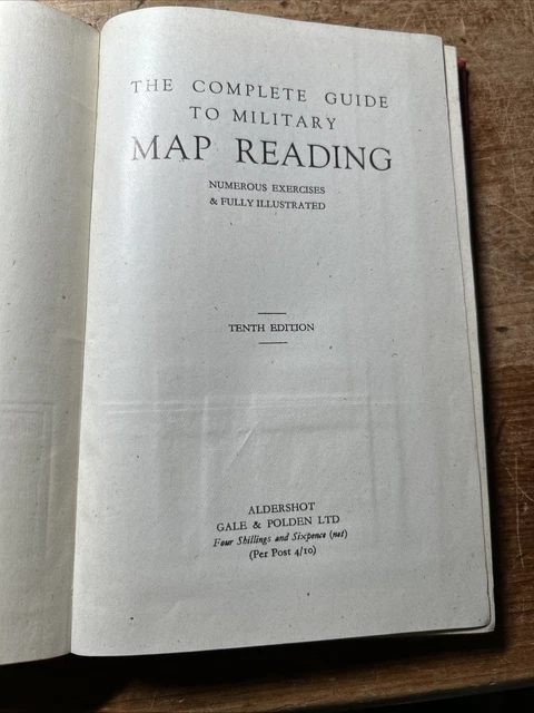 THE COMPLETE GUIDE to Military Map Reading HB Book by Gale and Polden ...