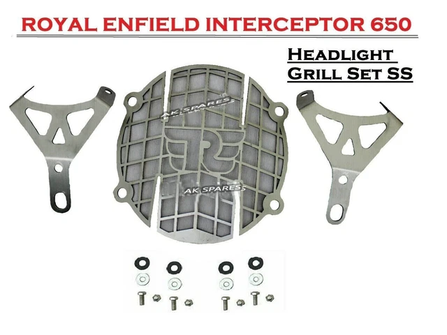 ROYAL ENFIELD INTERCEPTOR 650 & Continental GT 650 "Headlight Grill Set ...