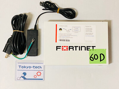 FORTINET FORTIGATE 60D Firewall with Adapter Firewall No License ...