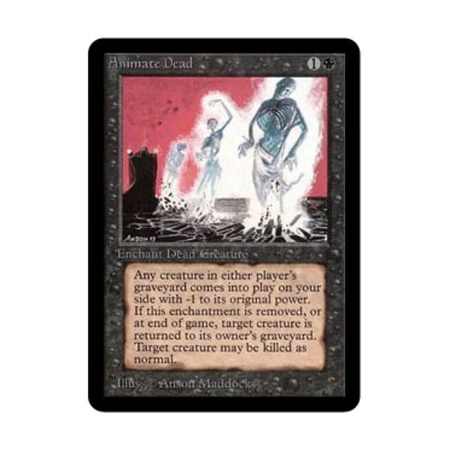 WOTC MTG ALPHA Animate Dead (U) VG EUR 443,39 - PicClick FR