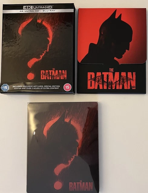 THE BATMAN (2022) Limited Edition 4K UHD & Blu Ray Deluxe Steelbook (3 Discs) £12.99 - PicClick UK