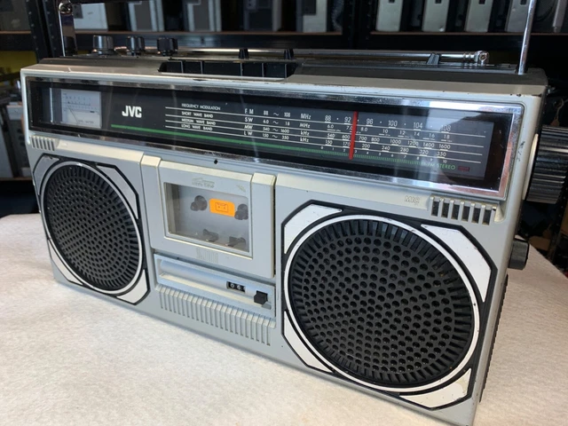 JVC VINTAGE RADIO Cassette Recorder. New belts. RC545 Boombox Tape ...