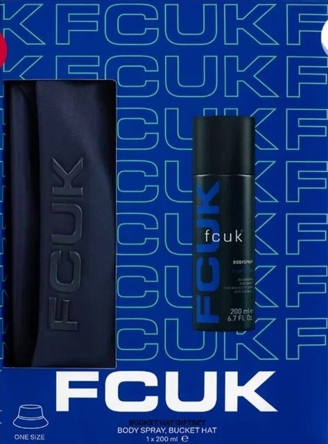 FCUK URBAN GIFT Set for Him Mens 1x Body Spray 200ml & 1 X NAVY BUCKET ...